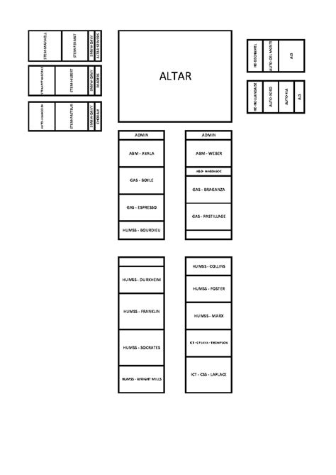 Seat Arrangement Church Humss Franklin Ict Css Laplace Stem