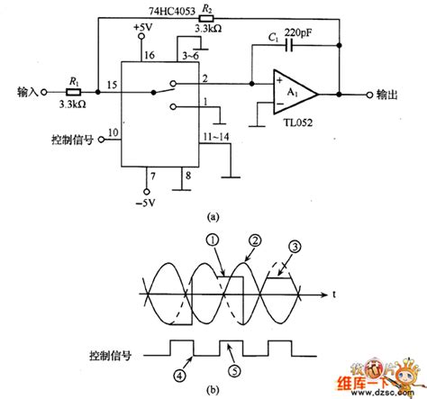 采用模拟开关的采样 保持电路图