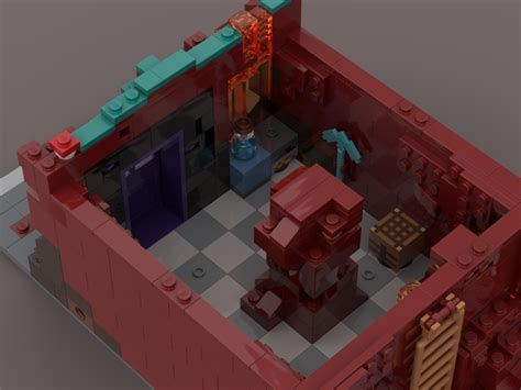 Lego Moc Nether Modular Building Warped Forest By Penguins And Plastic Rebrickable Build