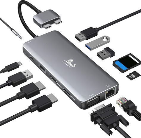 Dual Monitor Docking Station For Macbook Pro Macbook Air With Dual Hdmi 4k 60hz