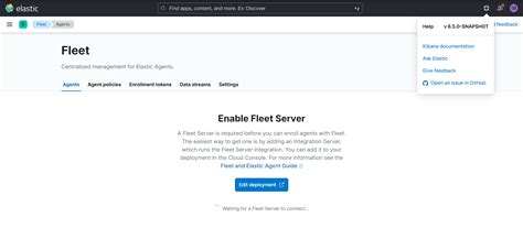 [fleet] hosted fleet server is not available on healthy deployment of