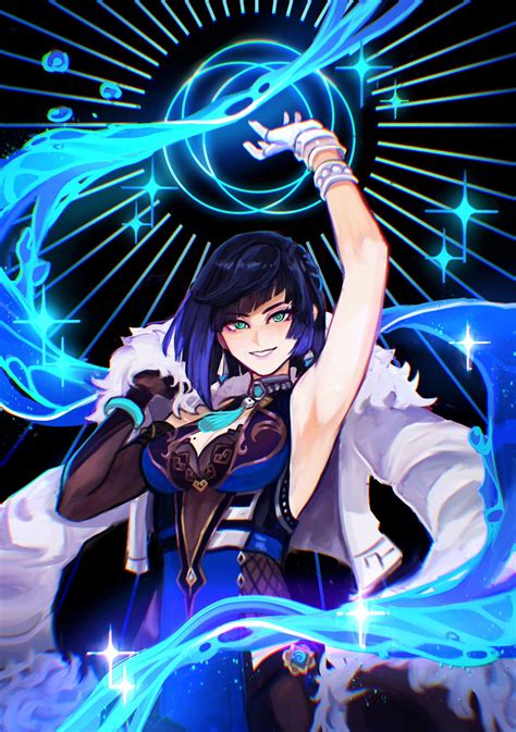 Yelan Genshin Impact Drawn By Sethkiel Danbooru