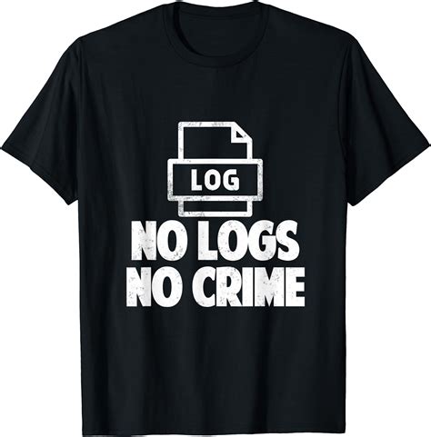 No Logs No Crime Coding Design For Hacker T Shirt