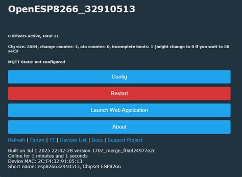 Configuring Openbeken On Esp32 With 4mb Default Using Sdkconfigdefaultsesp32 6