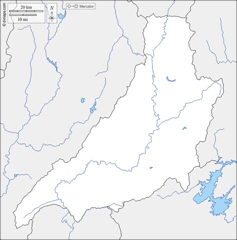プレー県 D 無料地図 無料の空の地図 無料のアウトラインマップ 無料のベースマップ 境界 川と湖