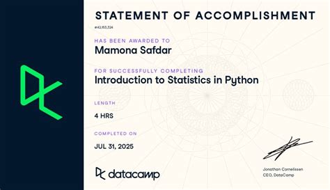 Datascience Python Statistics Associatedatascientist Datacamp