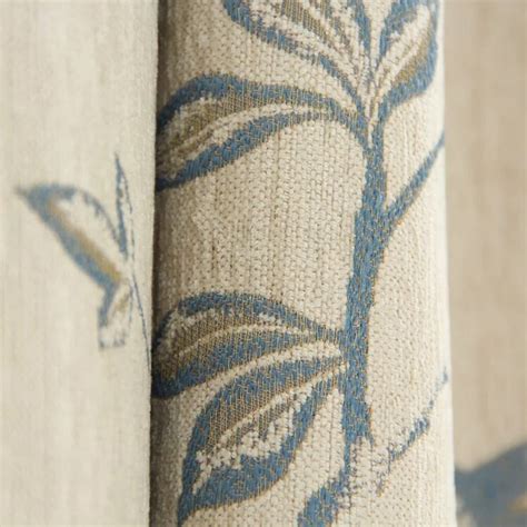 美式别墅雪尼尔提花卧室客厅遮光成品窗帘窗纱布料 阿里巴巴