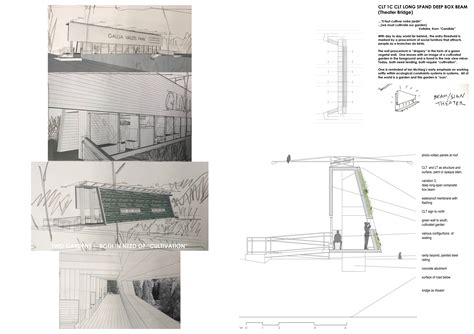 Architecture Project Charred Wooden Shingles And Cross Laminated Timber Bridges Enhancing