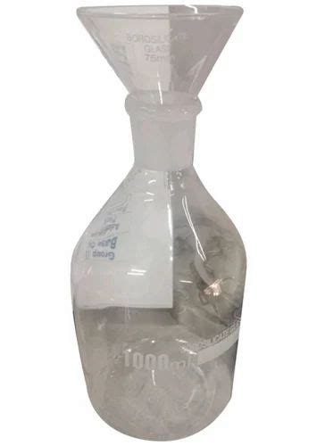 Cylindrical Ml Borosilicate Glass Laboratory Flask Size X