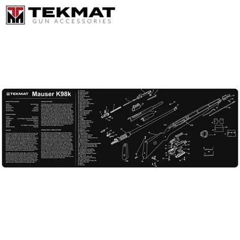 Tekmat Mauser K98 12x36 Gun Cleaning Mat Black