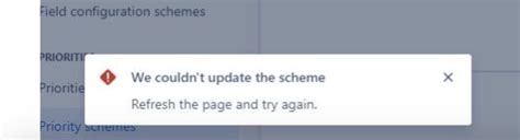 Issue While Removingadding A Project From A Priority Scheme Jira And Jira Service Management