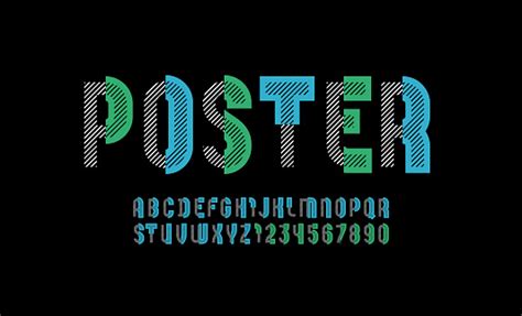 현대 글꼴 트렌디 한 알파벳 선과 조각으로 만든 문자와 숫자 벡터 일러스트 레이 션 10eps 0명에 대한 스톡 벡터 아트 및 기타 이미지 Istock