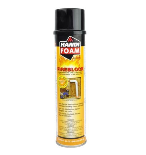 Fomo P30185 Handi Foam Fireblock West 24 Oz Gun Foam Sealant Color Orange 680g [priced And Sold