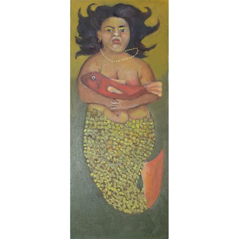 Stephen Basso Mermaid And Fish Mythical Siren Theme Warm Colors Very