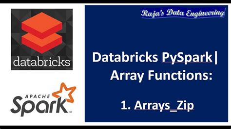 40 Databricks Spark Pyspark Functions Arrays Zip YouTube