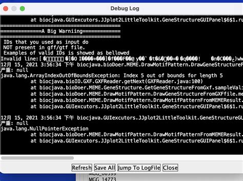 可视化（图片绘制、保存、修改等） 基因结构可视化报错？invalid Line乱码 《tbtools Cookbook