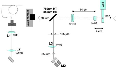 2 Schematic Of The Set Up Used To Align The Horizontal Beam Onto The Download Scientific