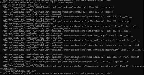 Typeerror Messagetojson Got An Unexpected Keyword Argument ‘including Default Value Fields