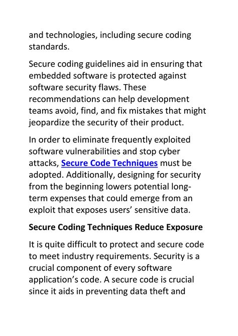 Importance Of Secure Coding With Its Best Practices Pdf