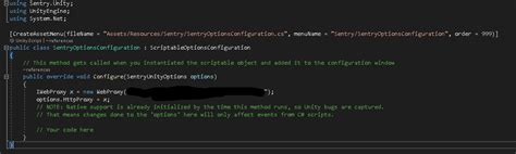 Can Not Configure For Using Proxy · Issue 1134 · Getsentrysentry Unity · Github