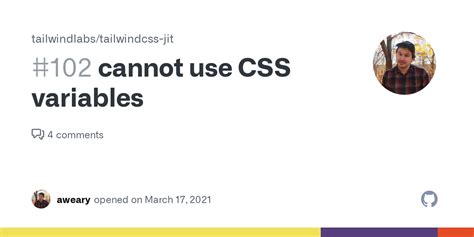Cannot Use Css Variables · Issue 102 · Tailwindlabstailwindcss Jit