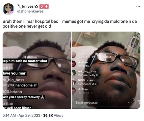 Bruh Them Lilmar Hospital Bed Memes Got Me Crying Da Mold One N Da