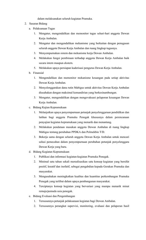 Program Kerja Pramuka 1112 Rtf