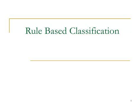 24 Rule Based Classification Ppt