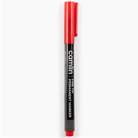 Camlin Fine Tip Permanent Marker 1mm Red
