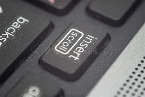 Close Up Of The Insert Key On A Keyboard Stock Photo Image Of Design Scroll 157023486
