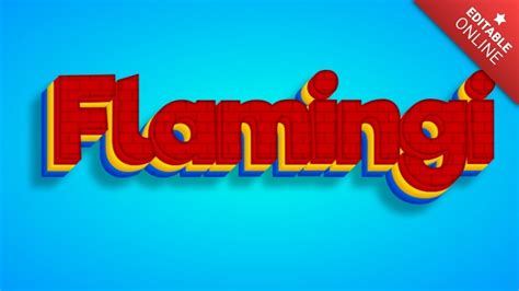 Flamingi Red Bricks 3d Text Effect Generator Flamingi Red Bricks 3d Text Effect Generator