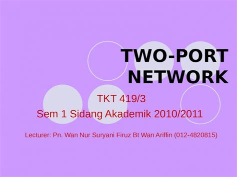 Ppt Chapter 1 Two Port Circuits Dokumentips