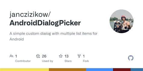 Github Janczizikowandroiddialogpicker A Simple Custom Dialog With Multiple List Items For