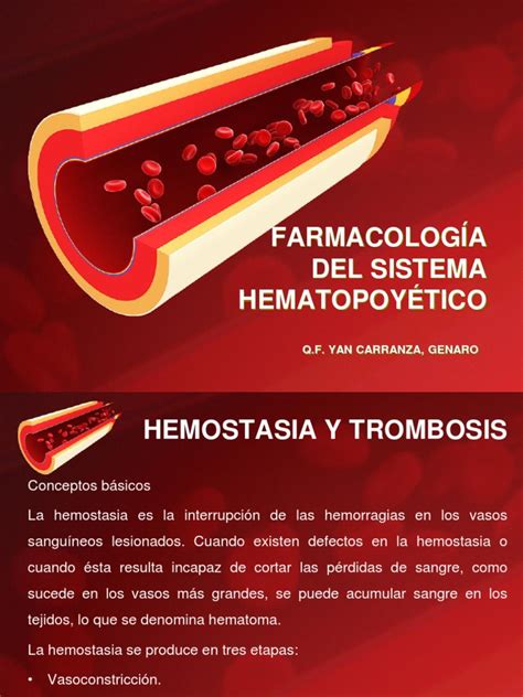 Farmacologia Del Sistema Hematopoyetico Pdf