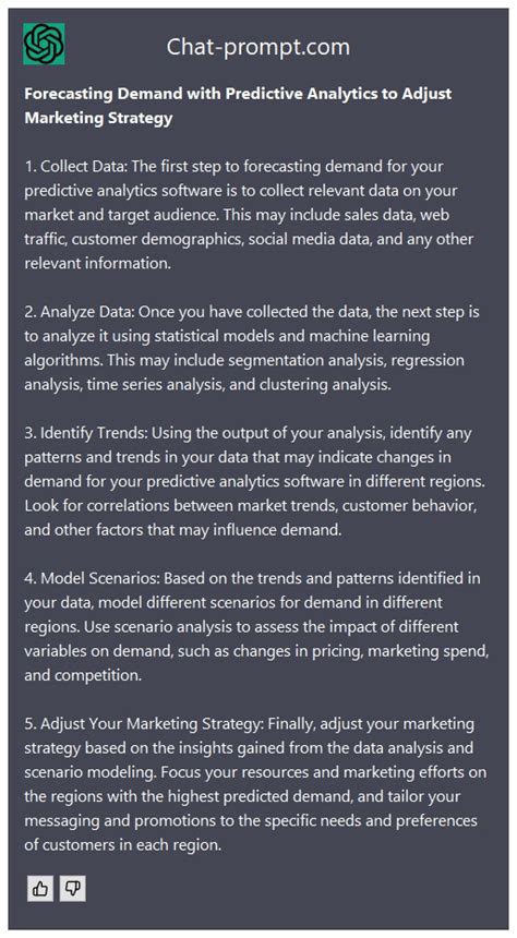 create unique demand forecasting with chatgpt