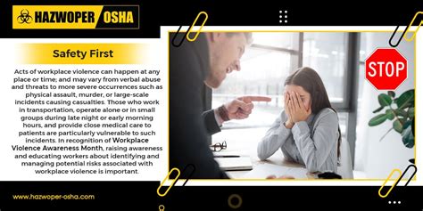 April Is Workplace Violence Awareness Month Rehsprofessionals