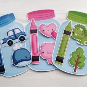 Color Sorting Jars Color Matching Activity Learning Colors Etsy