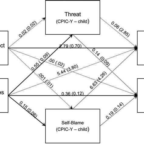 Mediation Model For Externalizing Problems Solid Lines Reflect