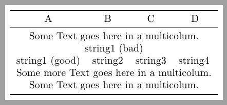 Pgfplotstable Have Every Other Row Be A Multicolumn TeX LaTeX Stack Exchange