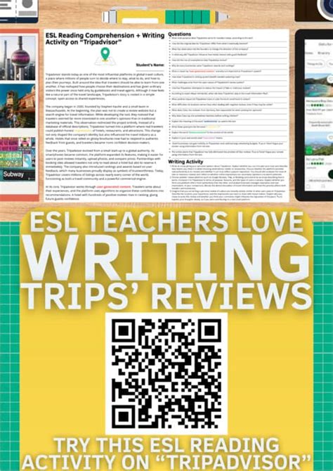 Esl Reading Comprehension Writing Activity Worksheets Tripadvisor
