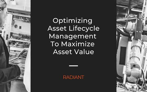 Asset Lifecycle Management Asset Lifecycle Radiant