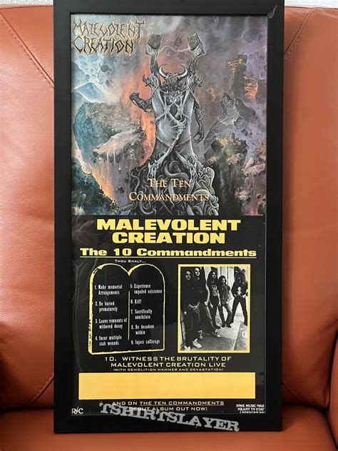 Malevolent Creation The Ten Commandments Original Debut Album Promo