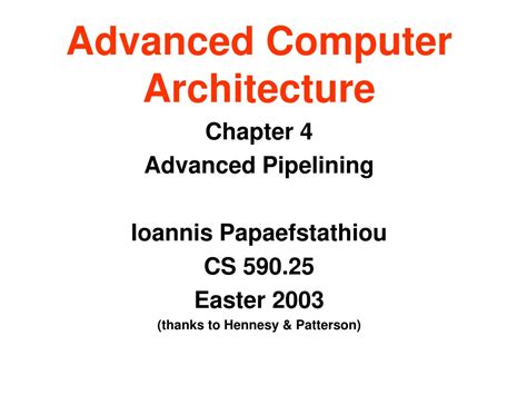Ppt Advanced Computer Architecture Powerpoint Presentation Free