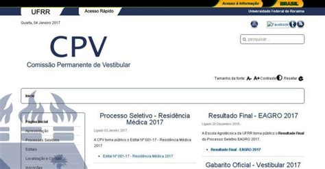 Ufrr Publica Edital De Seletivo Para Residência Médica Folh Bv
