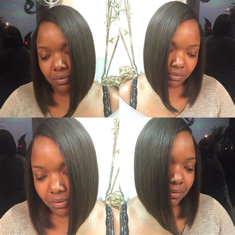 Full Weave Bob With Side Part Bob Weave Full Weave Short Weave