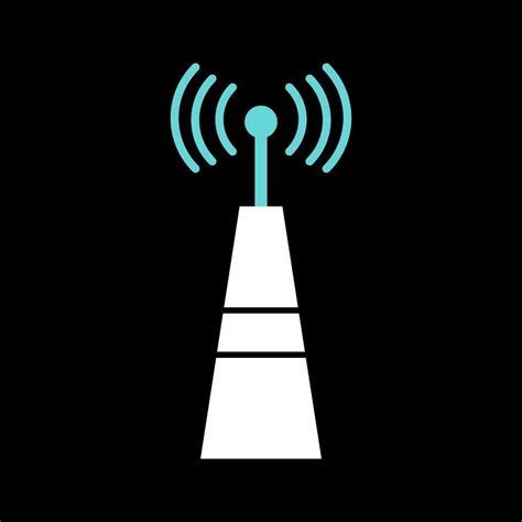Signals Tower Vector Icon 17468141 Vector Art At Vecteezy