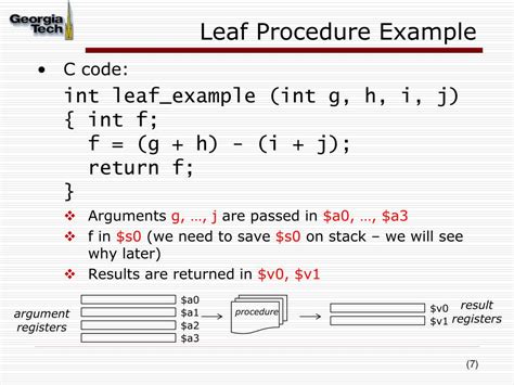 Ppt Mips Isa Ii Procedure Calls And Program Assembly Powerpoint