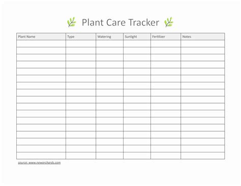 Free House Plant Journal Templates Pdf Word Excel