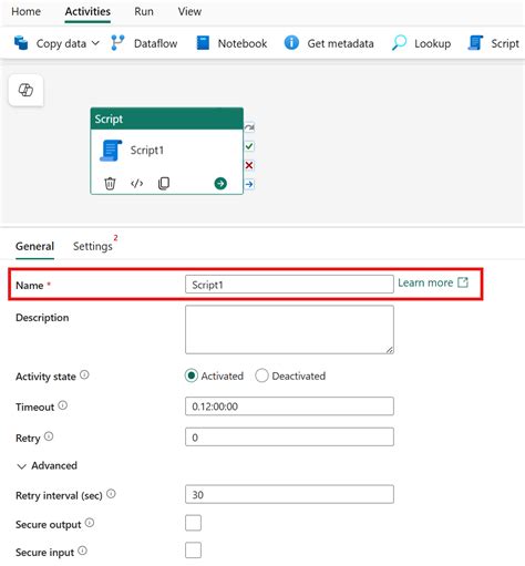 Create A Script Activity In Microsoft Fabric Data Factory Azure