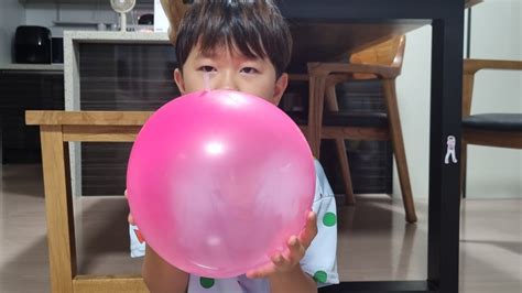 안 터지는 풍선 불기 Youtube
